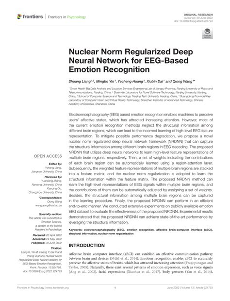 Pdf Nuclear Norm Regularized Deep Neural Network For Eeg Based