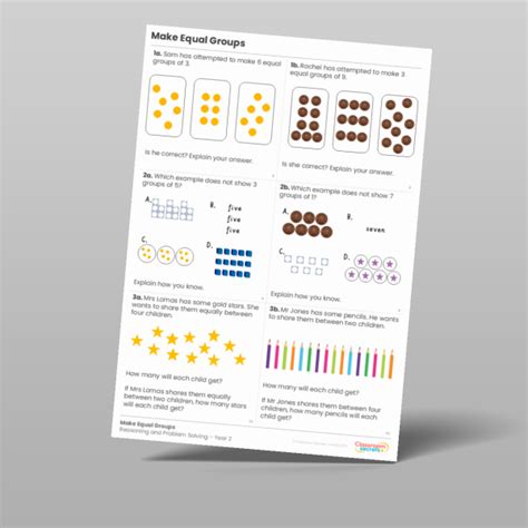 make equal groups reasoning and problem solving resource classroom