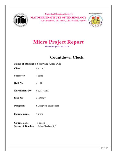 countdownclock pwp pdf