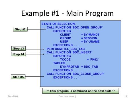 Batch Input Session