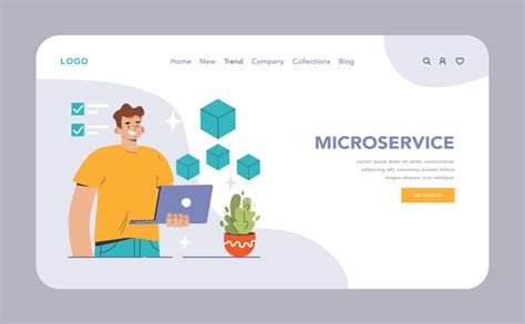 Serverless Computing Concept Flat Royalty Free Vector Image