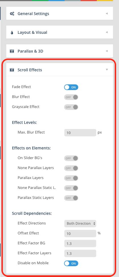 javascript start animations when revolution slider scrolls into view