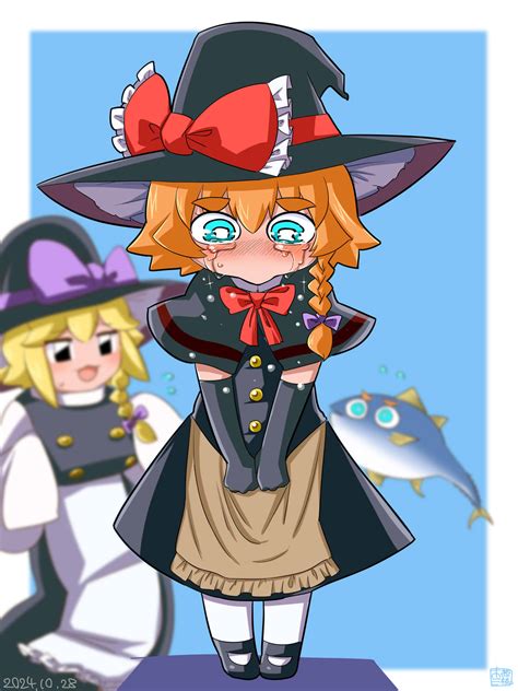 Itini Sanshi Kirisame Marisa Meguru Cookie Yuuhi Cookie Cookie Touhou Touhou Black