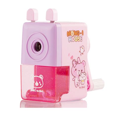 得力0642卷笔刀手摇铅笔刀学生卡通削笔刀转笔刀削笔器刨笔刀 虎窝淘