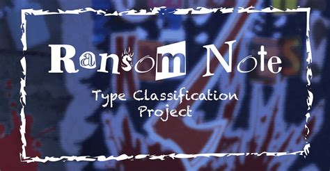 Type Classification Project Behance