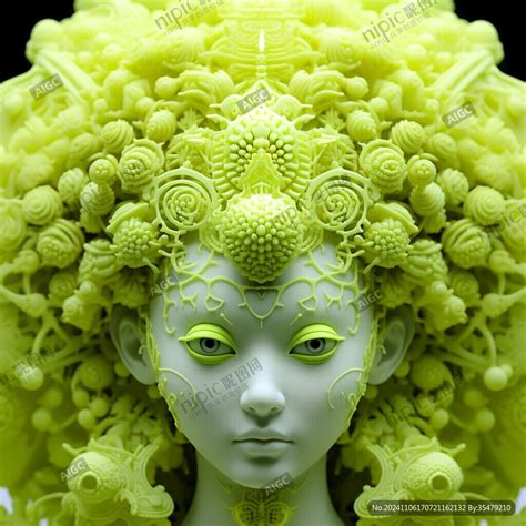 Ai创作图风格化3d美术 创意艺术造型 参数化艺术品 3d设计艺术 3d作品 创意女神 3d美术 虚拟形象艺术 Poly风格 3d效果女孩 3d艺术品 3d浮雕插画 大轮梵天原创插画 日本数码