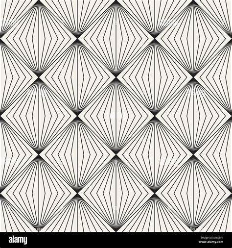 Vector Seamless Lattice Pattern Modern Stylish Texture With Monochrome Trellis Repeating