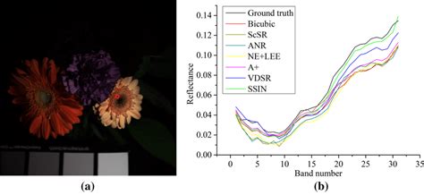 Spectral Curves Of Different Methods A Is The False Color Image Of The