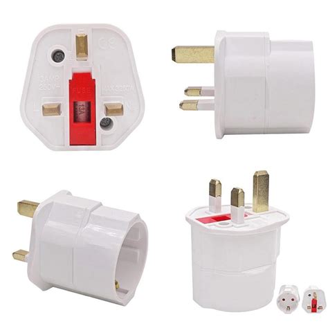 British Standard Conversion Plug Eu Uk 3 Pin Plug Vicedeal