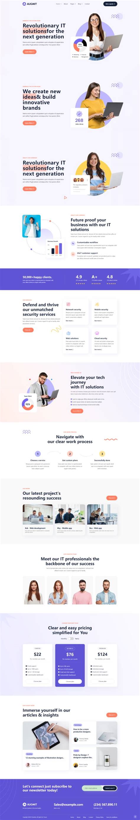 网络公司网站开发，优质营销型网页设计模板 17素材网