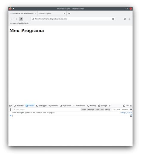 Development Environments Javascript Programming Setup · Franco Garcia