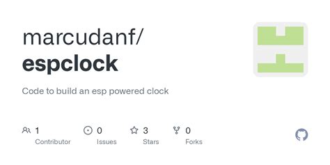 Github Marcudanfespclock Code To Build An Esp Powered Clock