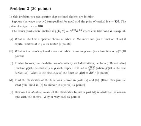 Solved Problem 3 30 Points In This Problem You Can Assume