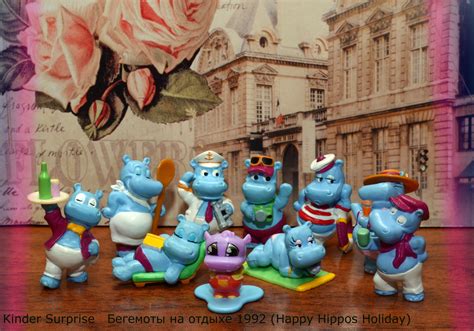 Игрушки из Киндер Сюрприза Бегемотики Детство Игрушки 90 х Схемы вязания амигуруми
