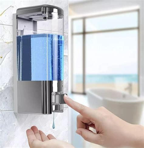 Liquid Soap Dispenser Bathroom 500ml Black Wall Mounted Liquid Soap