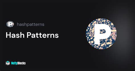 Hashpatterns On Neftyblocks The 1 Trade To Earn Nft Marketplace On Wax