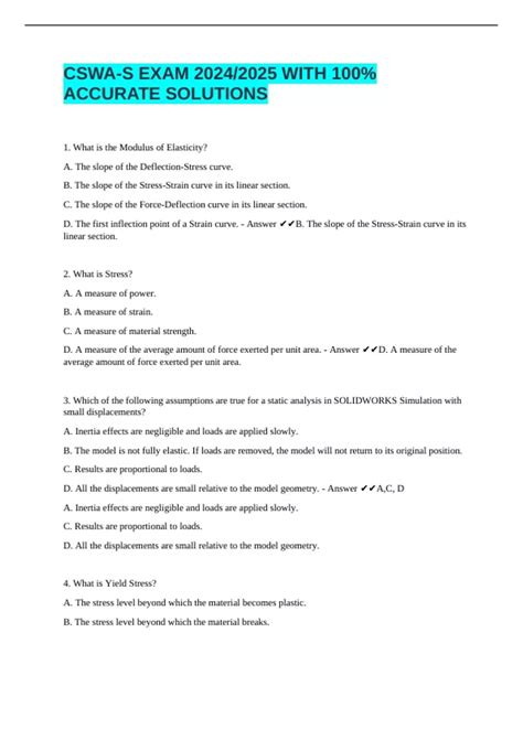 Cswa S Exam 2024 2025 With 100 Accurate Solutions Cswa S Stuvia Us