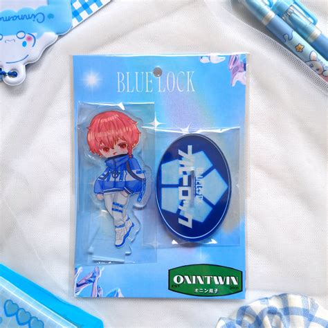Jual Bluelock Chibi Acrylic Action Stand Figure Anime Fan Art By Onintwin Standee Acrylic Blue