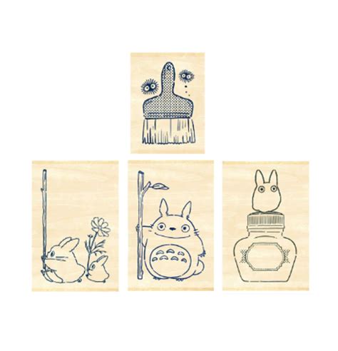 스튜디오지브리 [일본직수입]스튜디오 지브리 이웃집 토토로 스탬프 미니 도장 다꾸 일기 기록 캐릭터도장 위시버킷