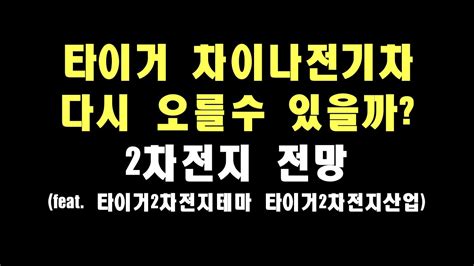 타이거 차이나전기차 다시 오를수 있을까 2차전지 전망 타이거 2차전지테마 타이거 2차전지산업 Youtube