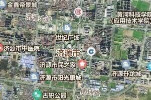 济源市卫星地图 3D实景地图高清版 八九网