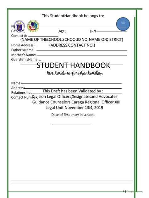 Proposed Cpp Unified Handbook 0181 Word Pdf Curriculum University