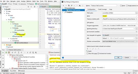 Java Missing Steps When Running Feature File In Intellij Stack Overflow