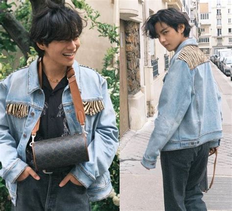 패션엔 Bts 뷔 소풍 같은 파리 낭만 엉뚱 장꾸미 발산 데님 스트릿룩