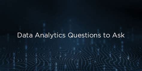 Key Data Analytics Questions To Ask Solution Providers For