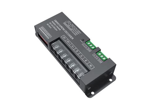 Dekodér Dmx512 Rdm 4 Kanálový 4x8a 12 24v Dc 384 768w 140x50x26 Svietidlá A Osvetlenie