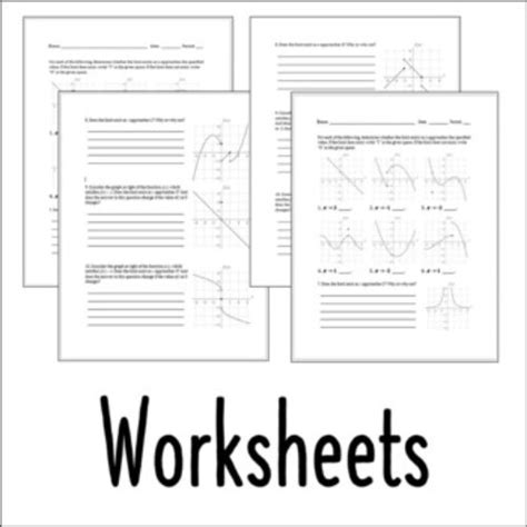 Ap Calculus Existence Of Limits Powerpoint And Worksheets Classful