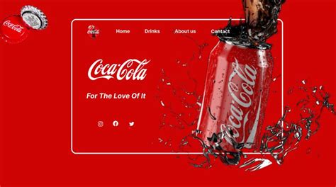 Coca Cola Web Ui Design By David On Dribbble