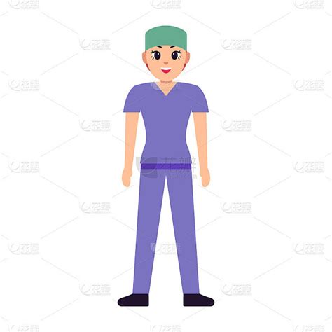 孤立的医生卡通