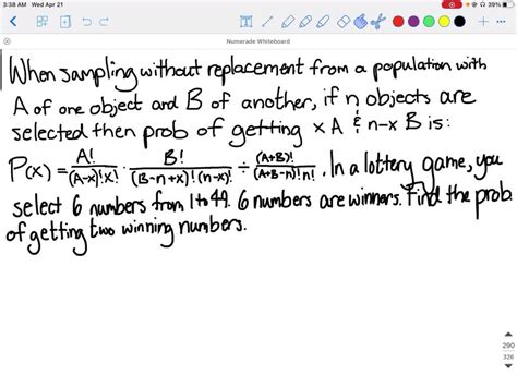 If We Sample From A Small Finite Population Without Replacement The Binomial Distribution