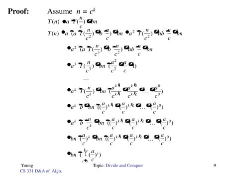 Ppt Divide And Conquer Algorithms Theory Examples And Analysis