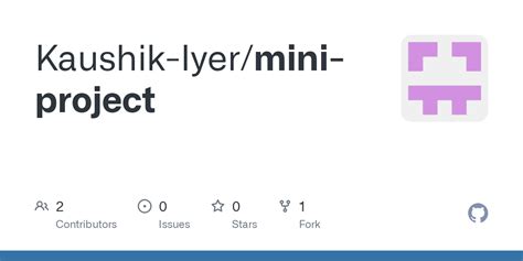github kaushik iyer mini project