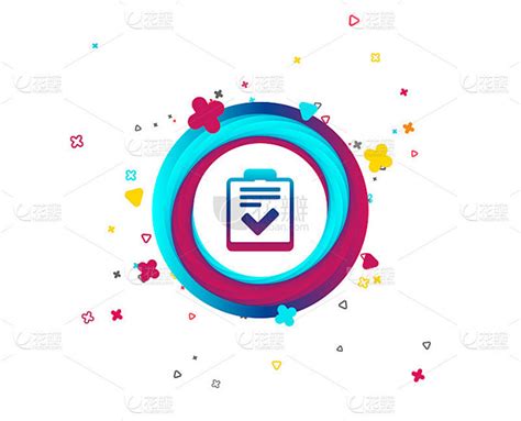 检查表标志图标。控制列表的象征。