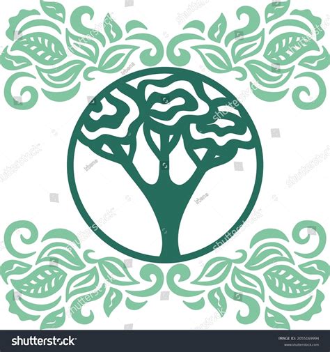 Decorative Pattern Tree Vector Illustration Stock Vector Royalty Free 2055169994 Shutterstock