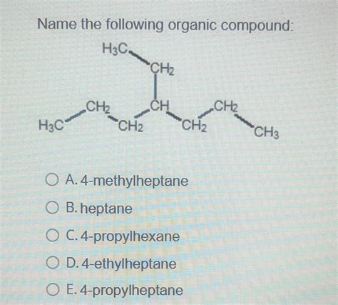 [solved] Name The Following Organic Compound H3c Ch2 Ch Ch Ch2 Hac