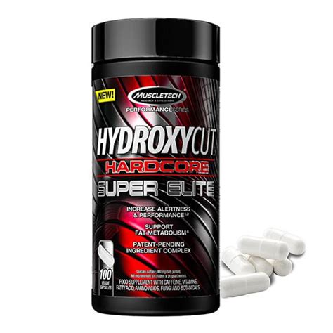 Muscletech Hydroxycut Hardcore Super Elite 100 Capsules Thermogenic Fat Burner