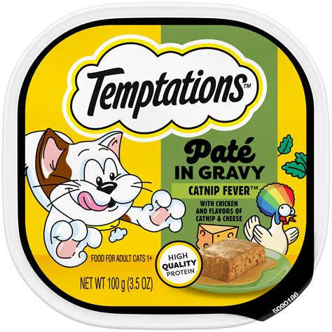 Temptations Pate In Gravy Catnip Fever Flavor Adult Wet Cat Food 35