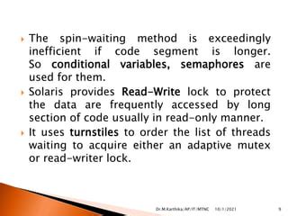 Examples In Os Synchronization For Ug Ppt