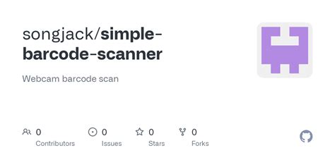 Github Songjacksimple Barcode Scanner Webcam Barcode Scan