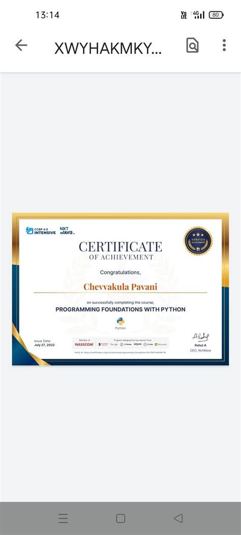pavani chevvakula on linkedin hello everyone successfully completed python course