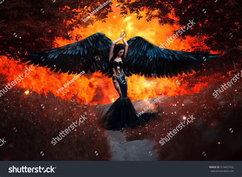 Angel With Wings Of Fire