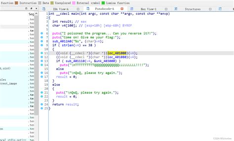 Ctf逆向reverse 花指令介绍 And Nssctf靶场入门题目复现ctf逆向工程基础题 Csdn博客