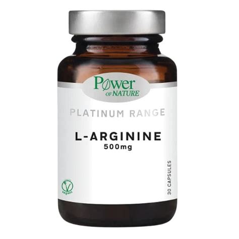 Power Of Nature Platinum Range L Arginine 500 Mg 30 Vegcaps Arginine Power Of Nature Platinum Range L Arginine 500 Mg 30 Vegcaps Arginine