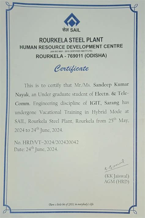 sandeep kumar nayak on linkedin connections internship rourkelasteelplant engineering