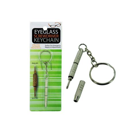 Precision Eyeglass Screwdriver Mini Keychain Sunglasses Eyewear Repair Kit Tool