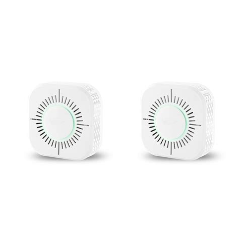 2pcs Wireless Smoke Detector 43hz Fire Alarm Senso Vicedeal